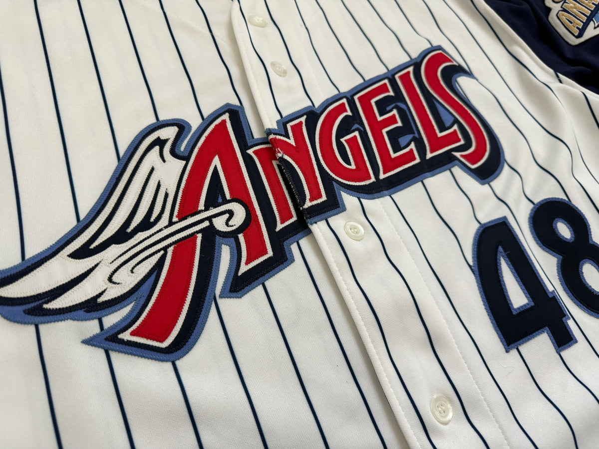 Vintage Anaheim Angels Chris Hatcher Team Issued Rawlings Baseball Jer ...