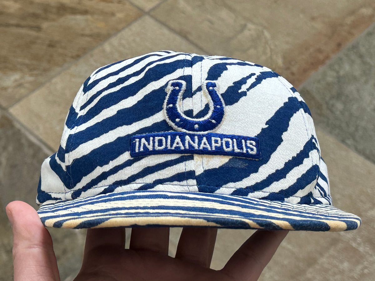 Vintage Indianapolis Colts AJD Zubaz Snapback Hat – Stuck In The 90s Sports