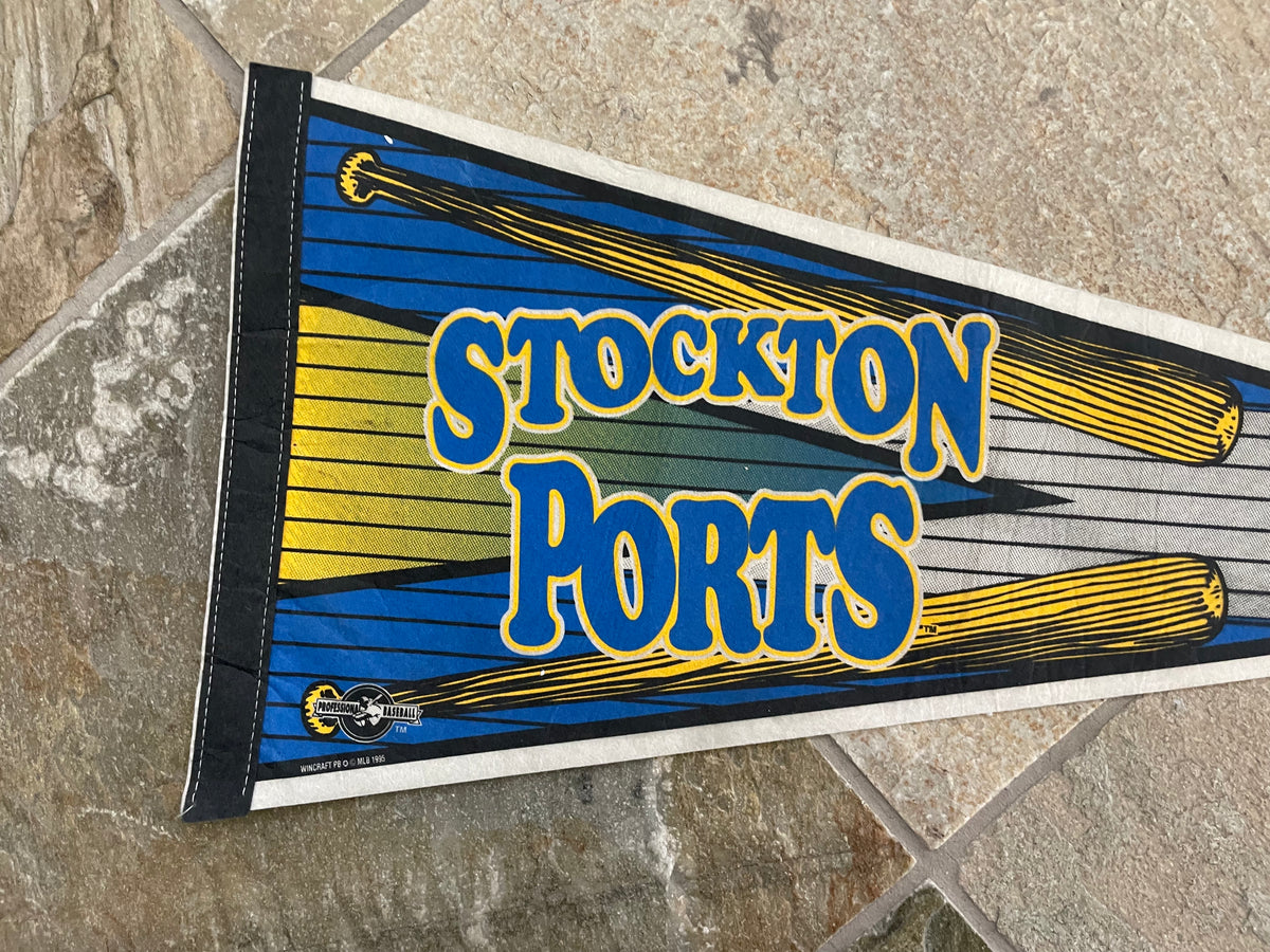 Vintage Stockton Ports Baseball Pennant – Stuck In The 90s Sports