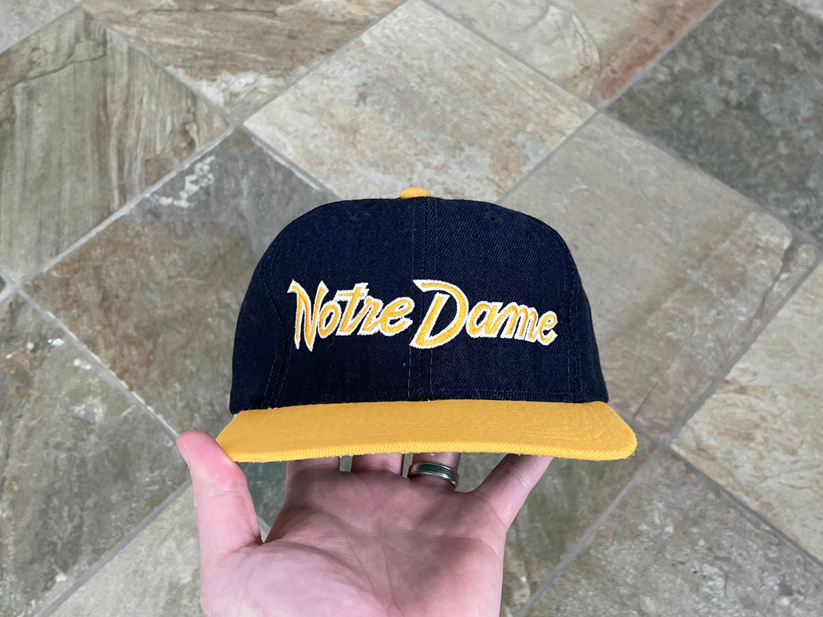 Vintage Notre Dame Fighting Irish Sports Specialties Script Snapback C ...