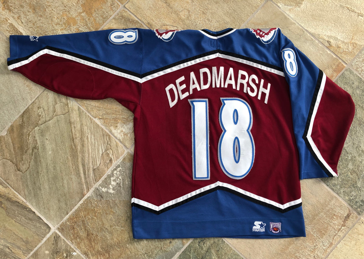Vintage Colorado Avalanche Adam Deadmarsh Starter Hockey Jersey, Size ...