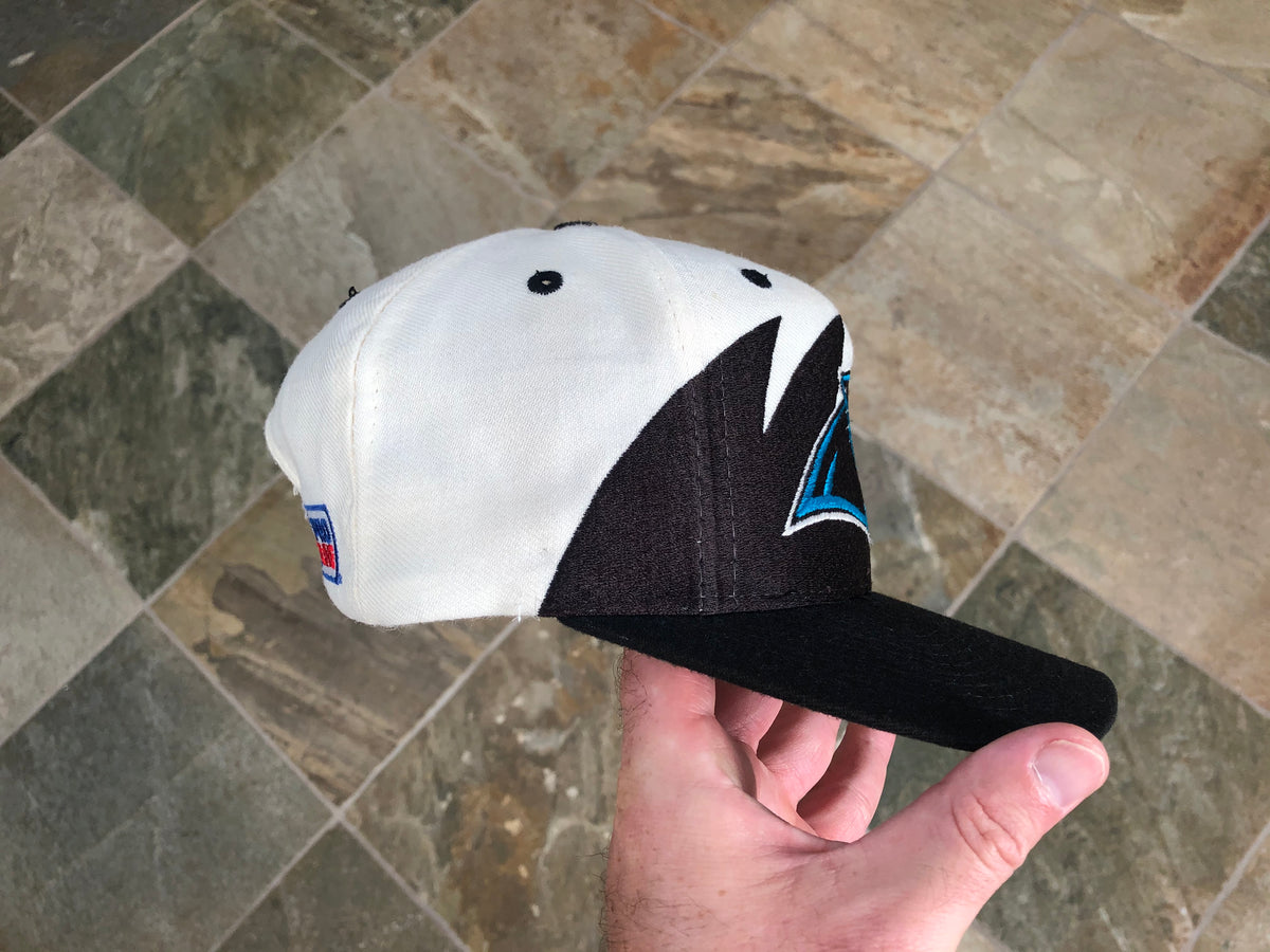 Vintage Carolina Panthers Logo Athletic Sharktooth Snapback Football H ...