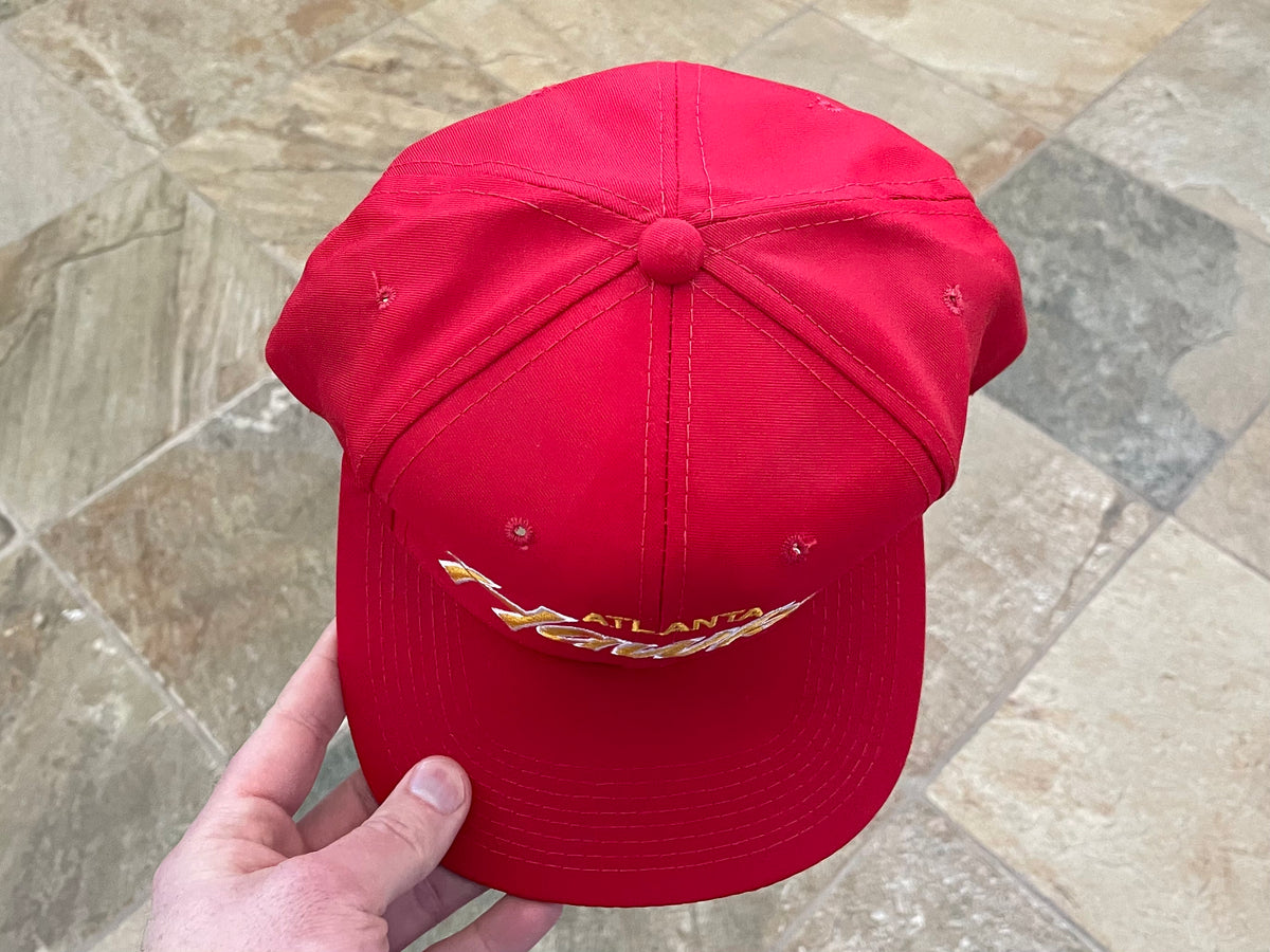 Vintage Atlanta Hawks Sports Specialties Script Snapback Basketball Ha ...