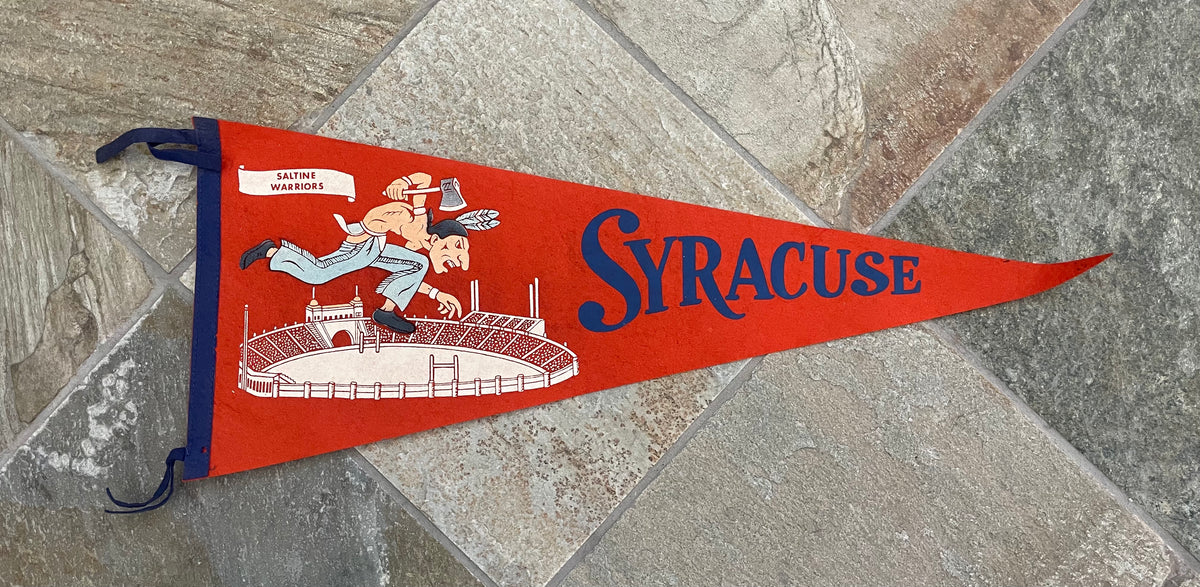 Vintage Syracuse Saltine Warriors Orangemen College Pennant – Stuck In ...
